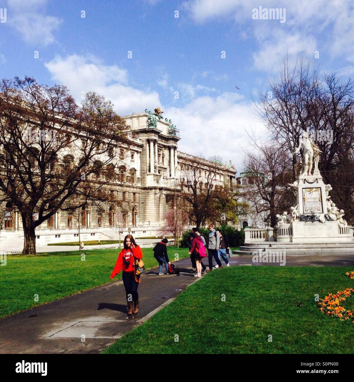 Student trip in Vienna Stock Photo - Alamy