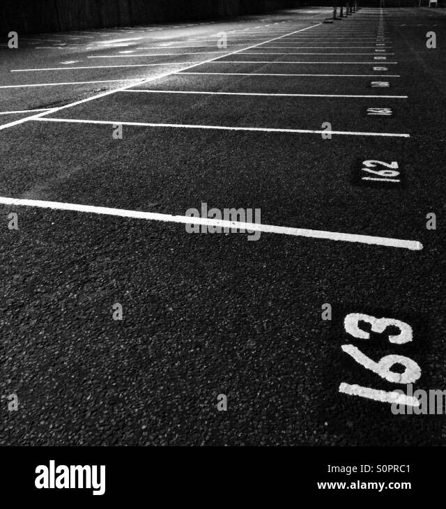 Spaces parking Black and White Stock Photos & Images - Alamy