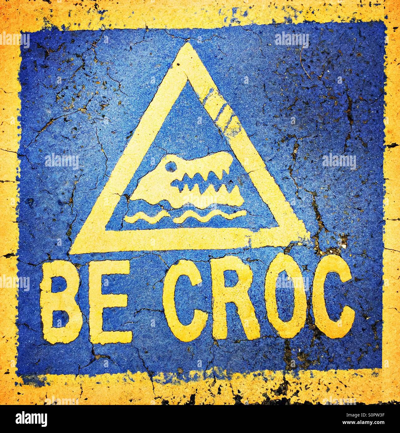 Croc Sign High Resolution Stock Photography and Images - Alamy