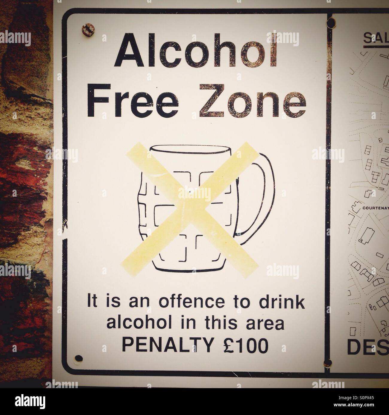 Alcohol free zone Stock Photo - Alamy