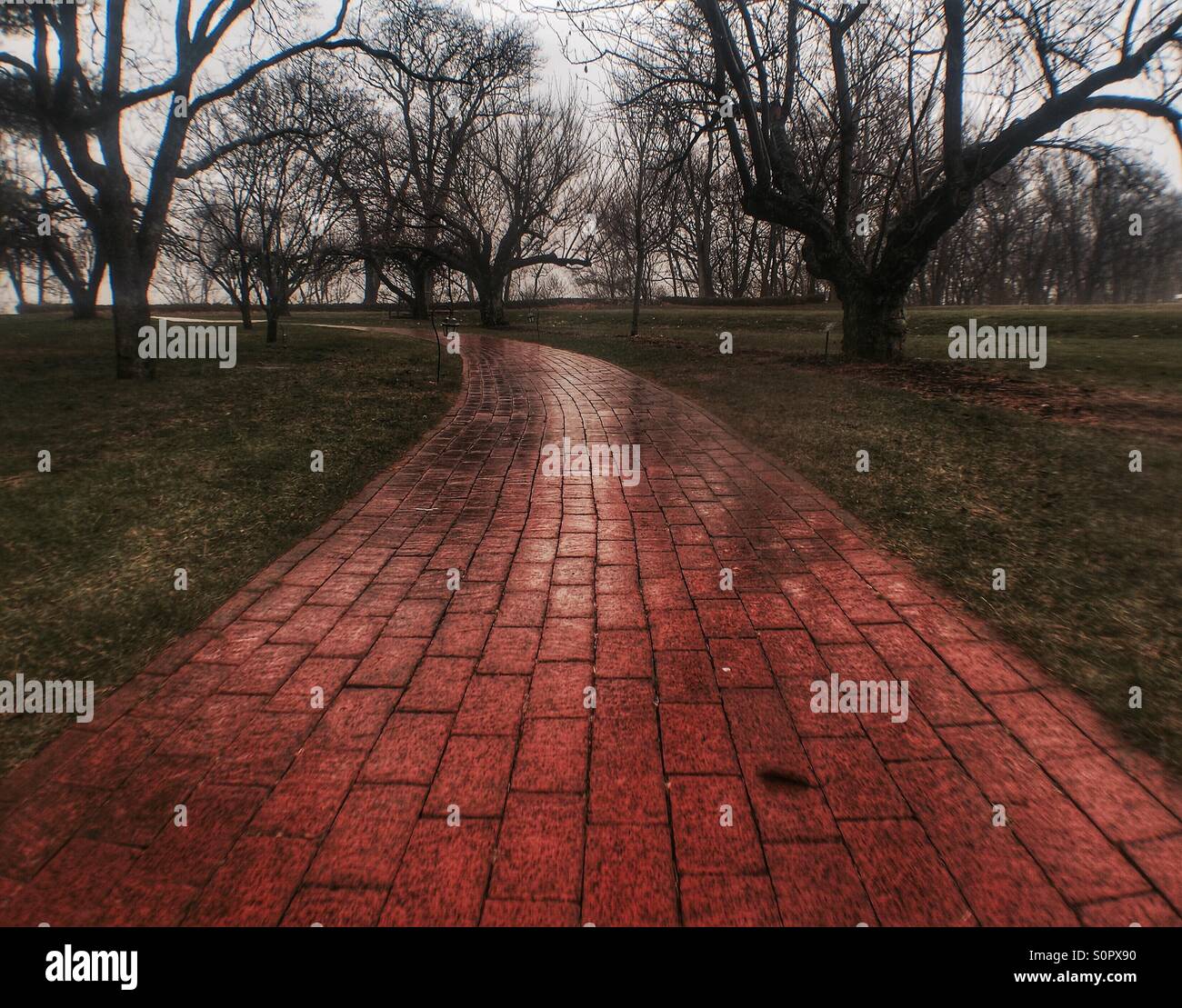 The brick road hi-res stock photography and images - Alamy