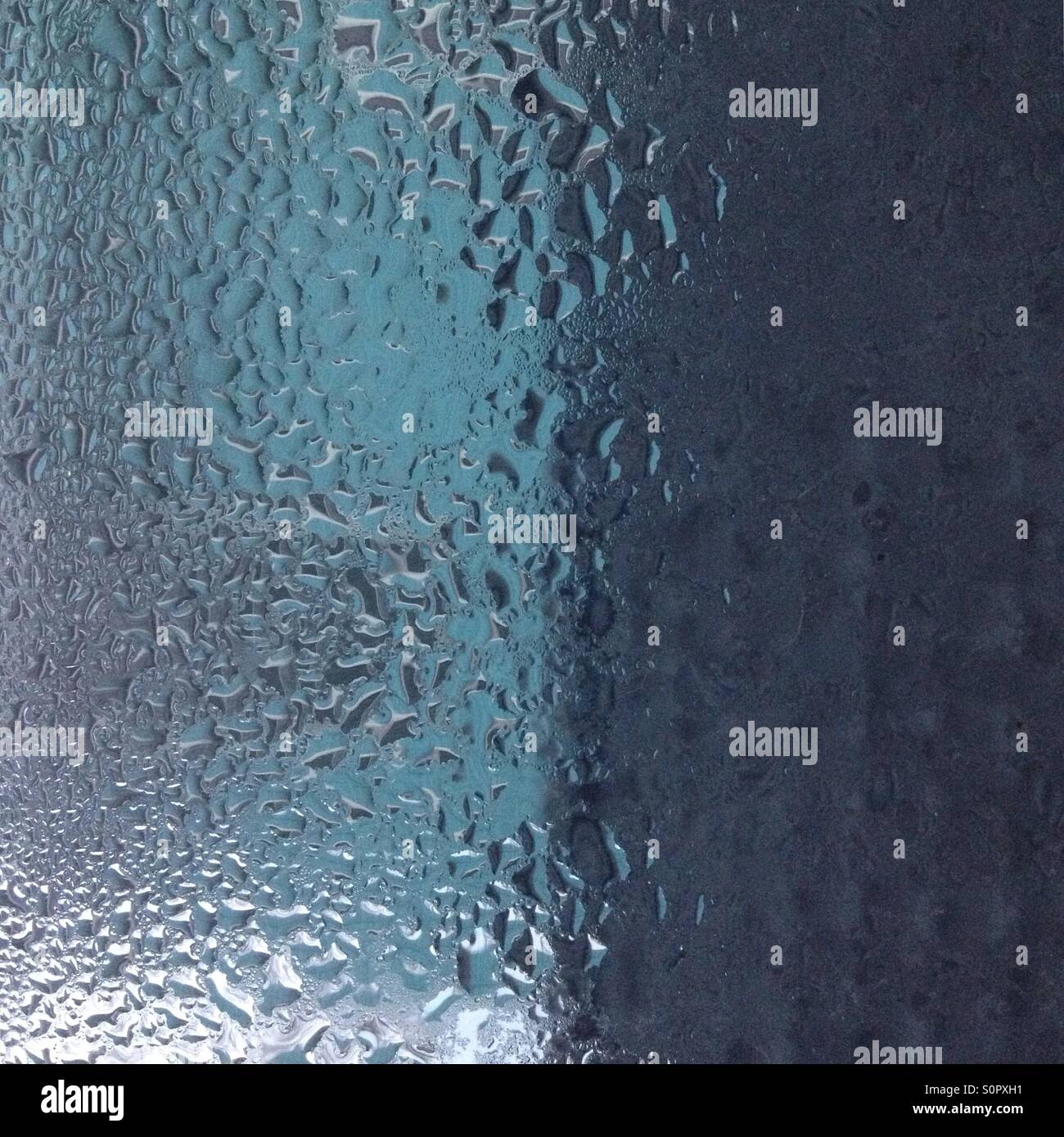 Rain covered window Stock Photo - Alamy