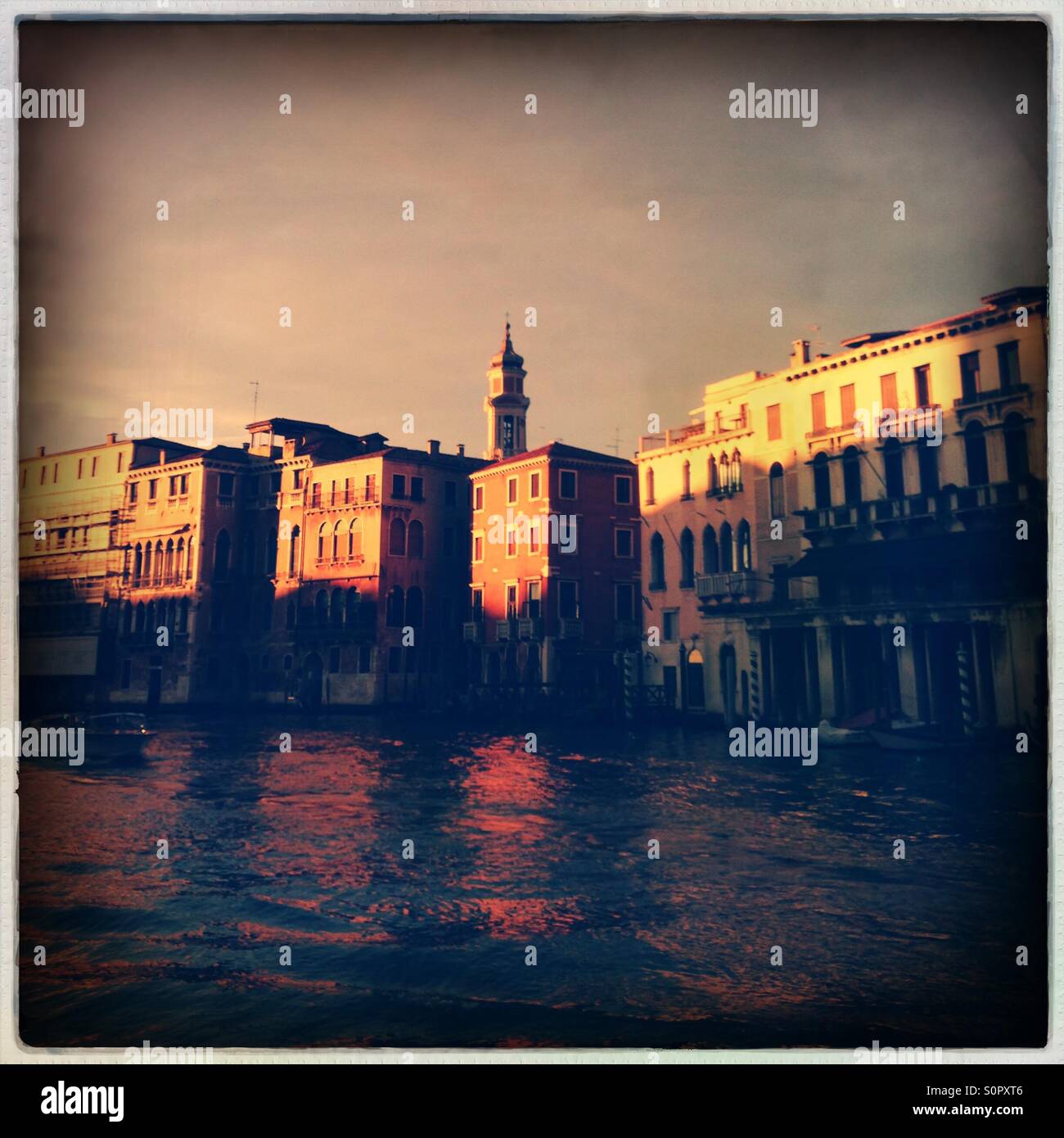 Venice at dusk Stock Photo - Alamy