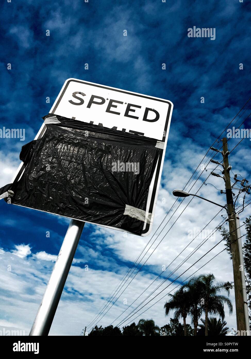 Speed limit sign covered hi-res stock photography and images - Alamy