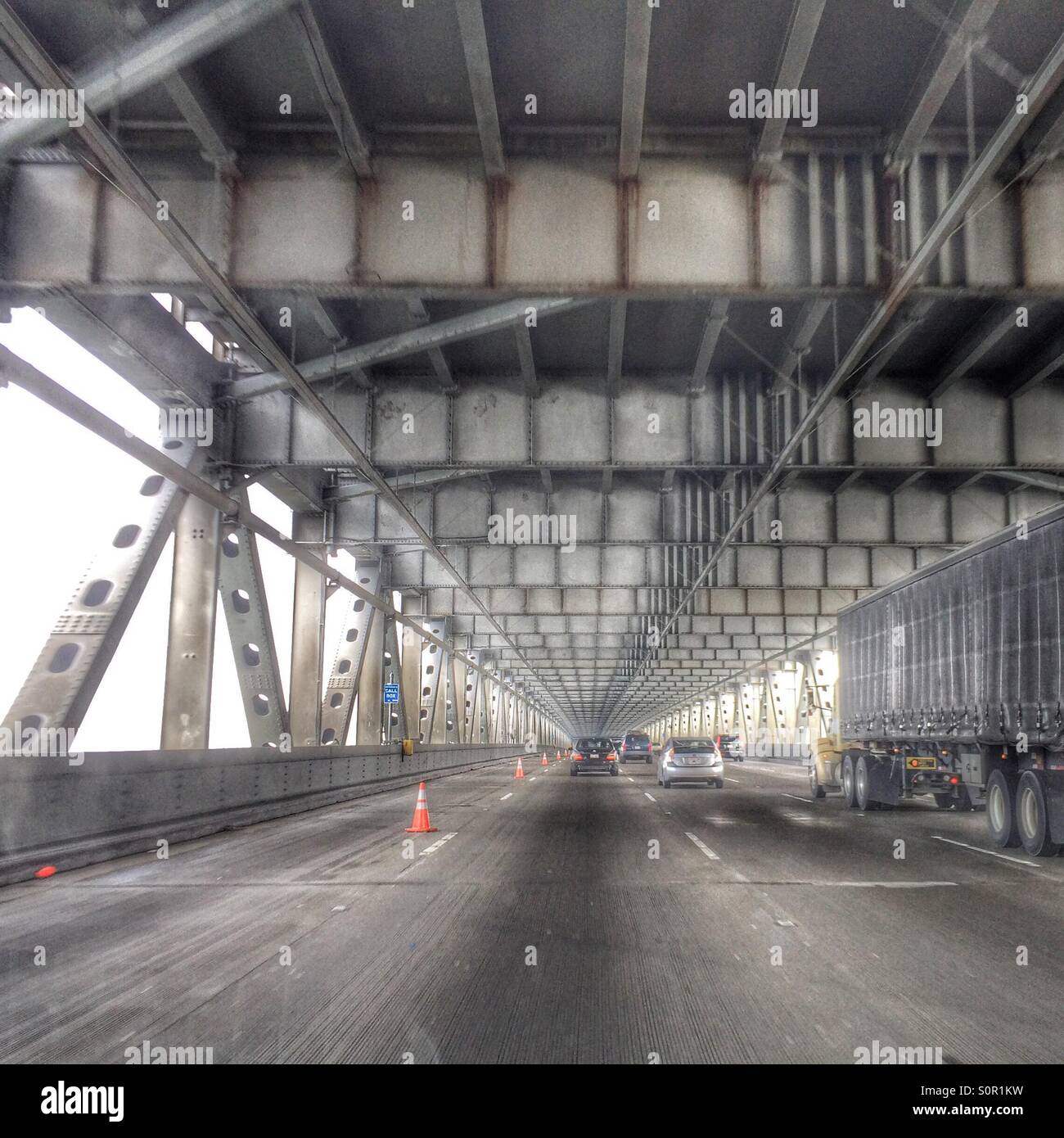 Cars driving on bridge hi-res stock photography and images - Alamy