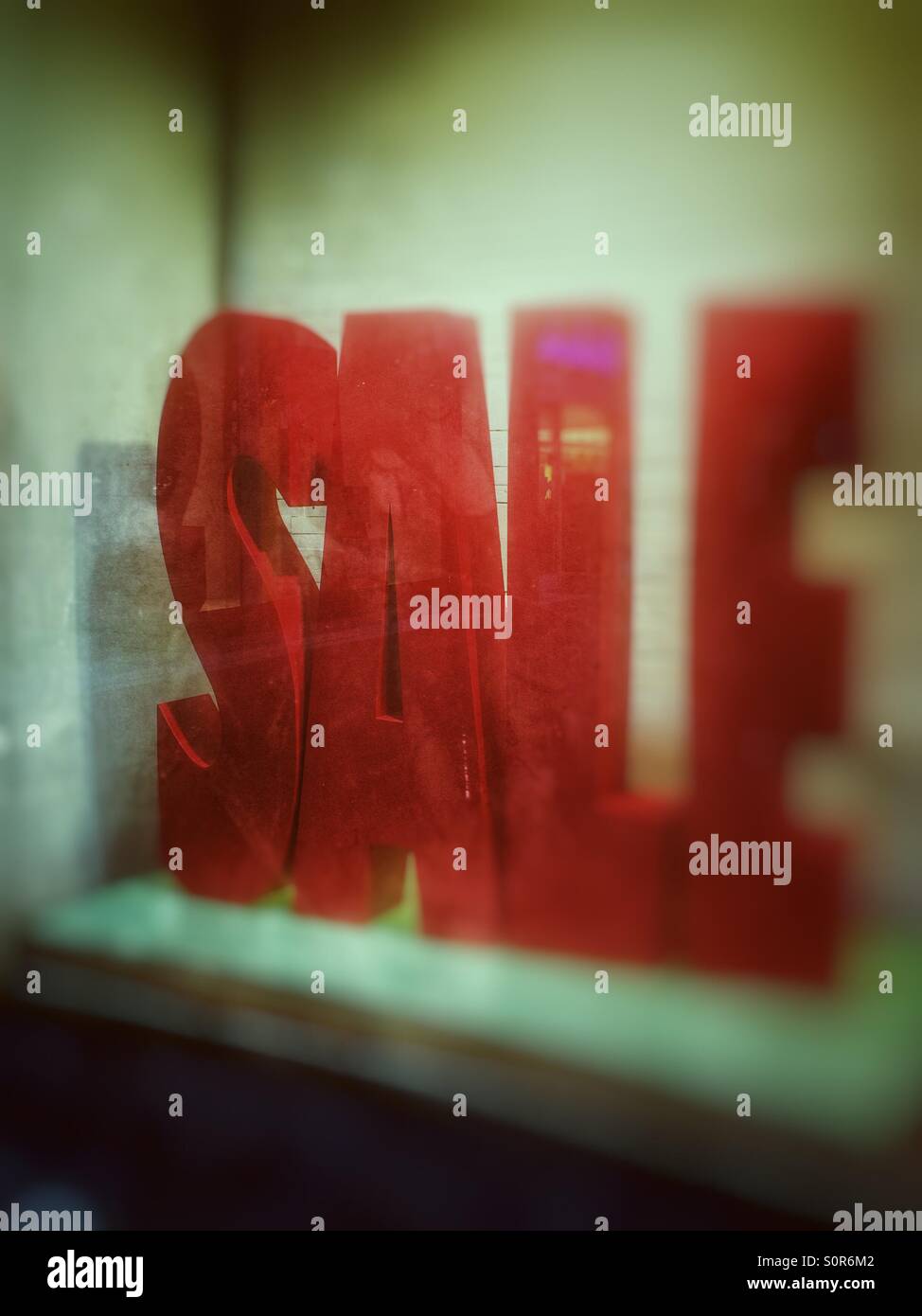 Sale sign in a shop window Stock Photo - Alamy