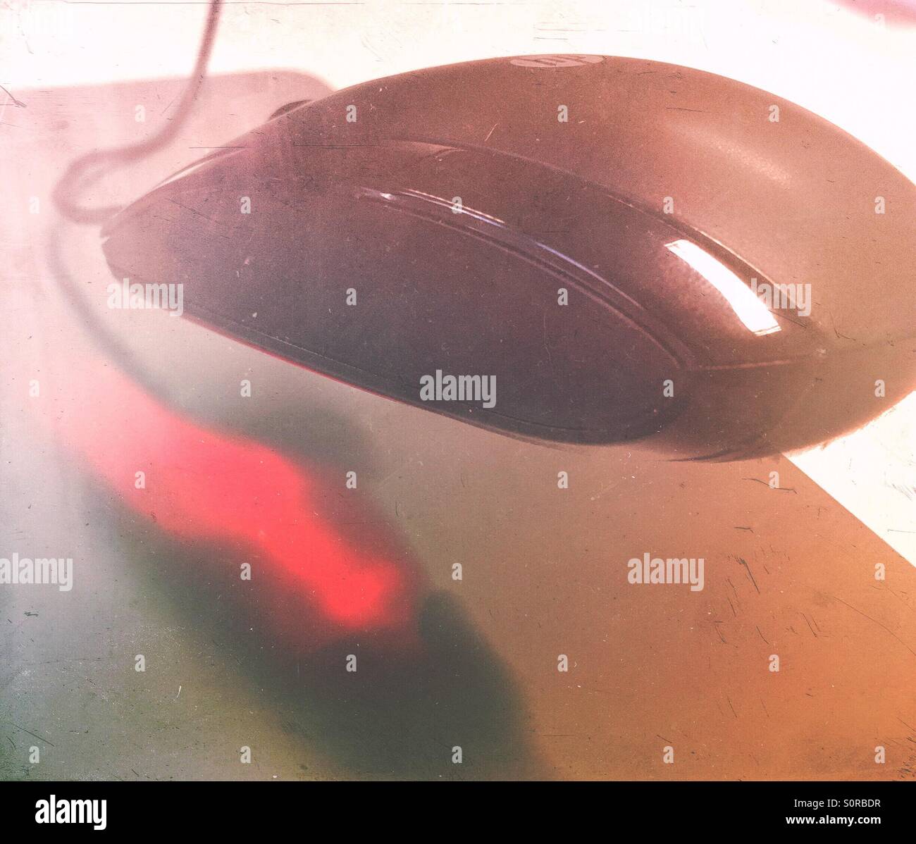 Flying PC mouse Stock Photo - Alamy