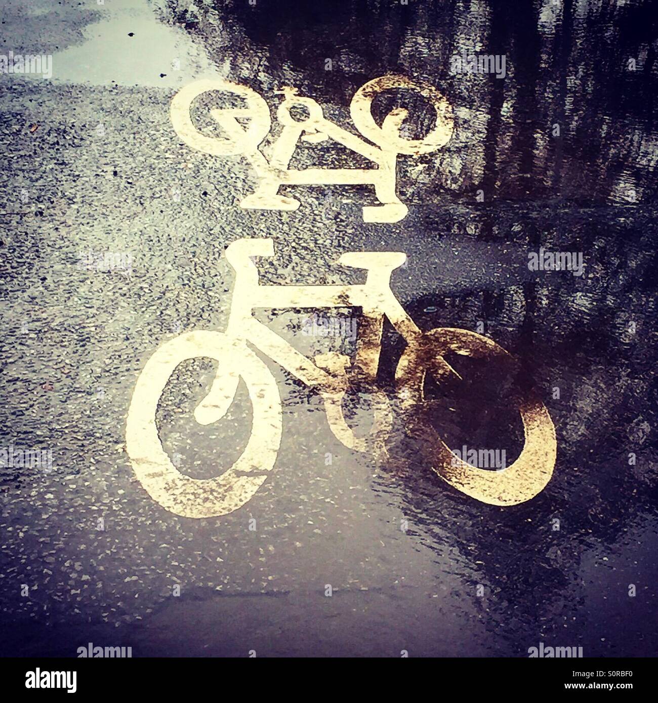 Puddle Sign High Resolution Stock Photography and Images - Alamy