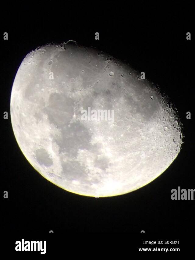 Moon through telescope High Resolution Stock Photography and Images - Alamy