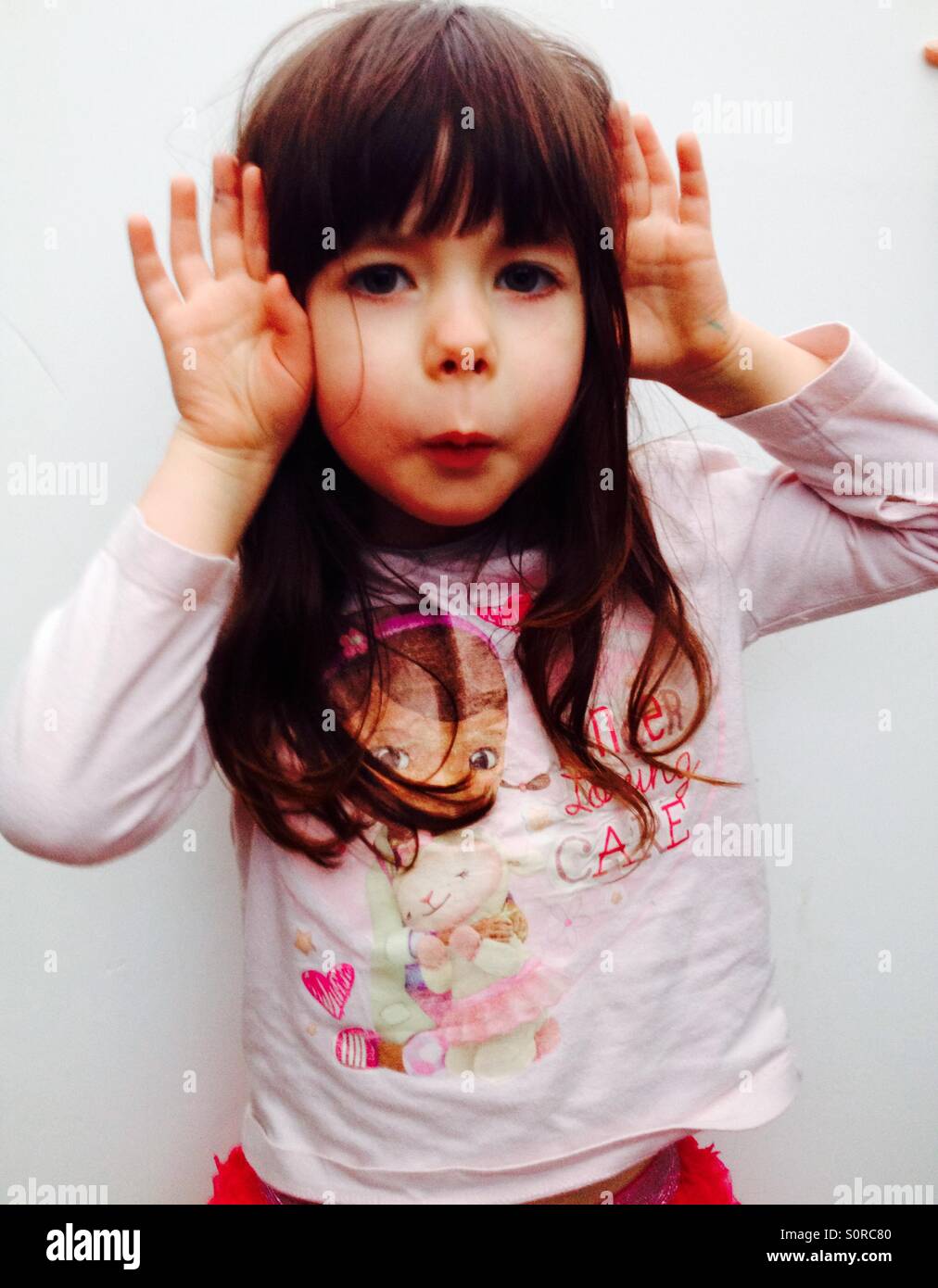 3 year old girl funny face hi-res stock photography and images - Alamy