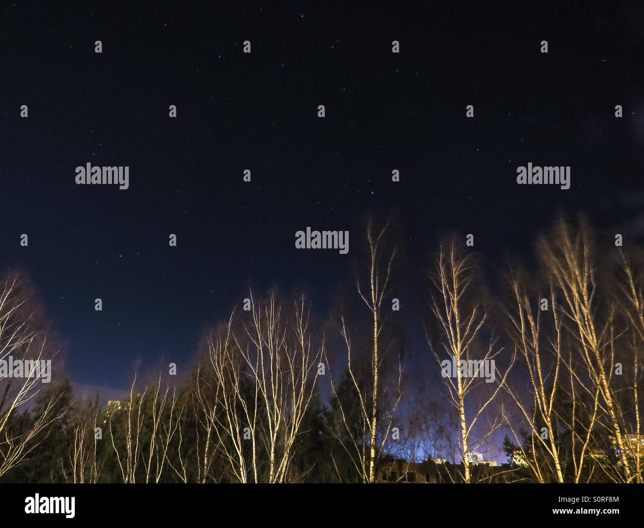 Night sky from my window Stock Photo - Alamy