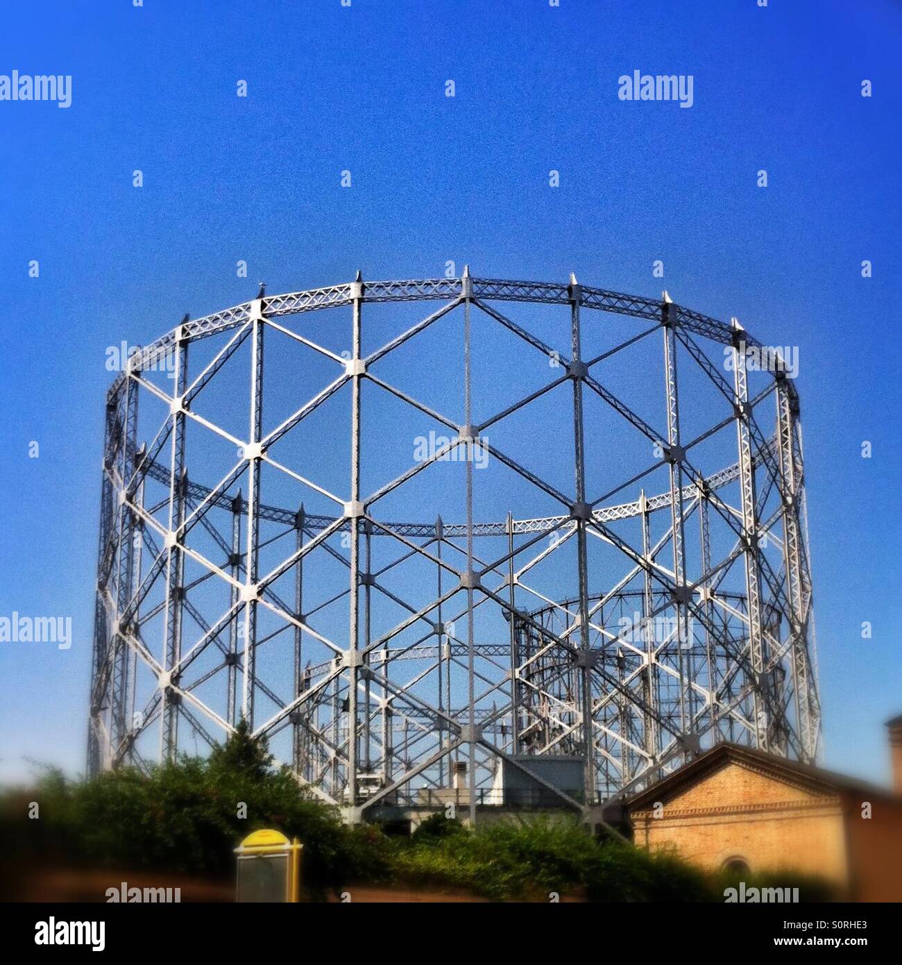 Blue gas tower hi-res stock photography and images - Alamy