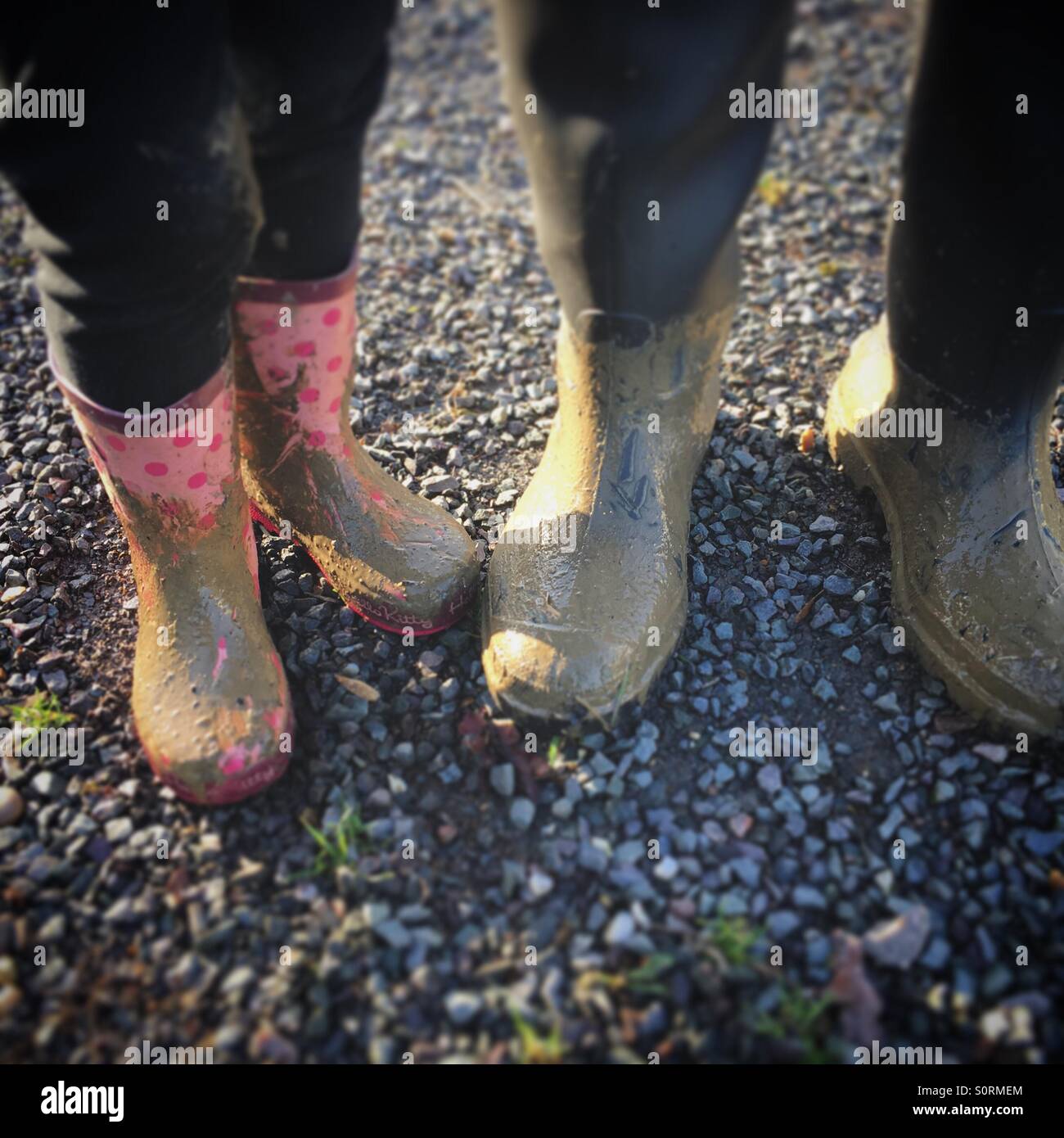 Wellies mud hi-res stock photography and images - Alamy