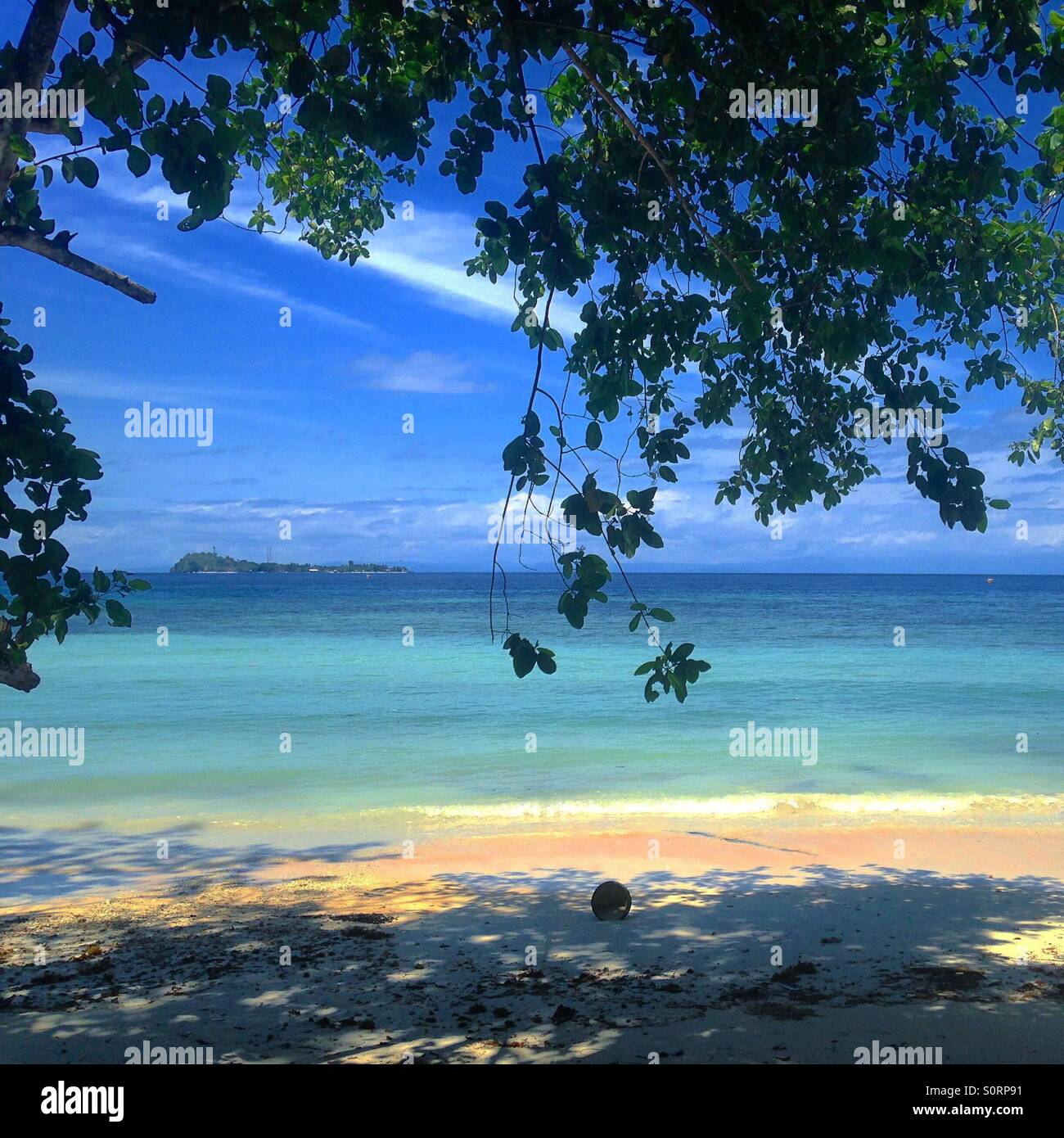 Relaxing on the beach Stock Photo - Alamy
