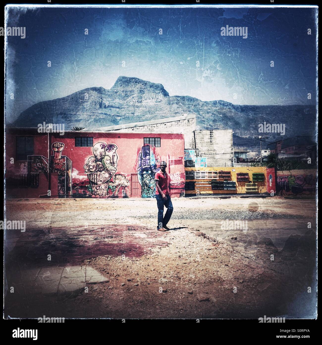 Graffiti on wall, Woodstock, Cape Town, South Africa Stock Photo - Alamy