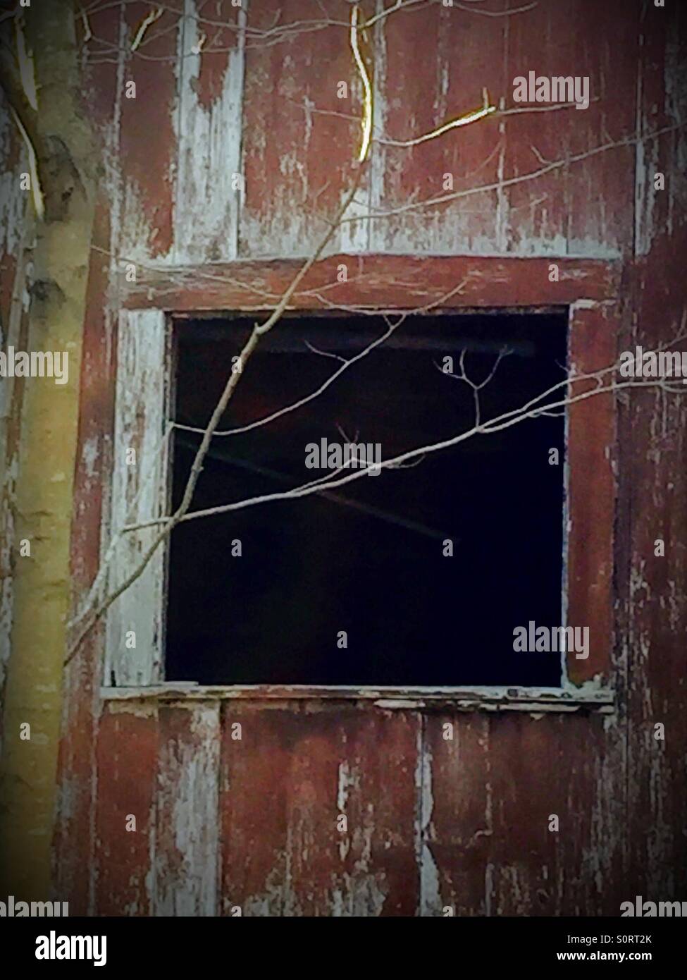 Rustic barn window Stock Photo - Alamy