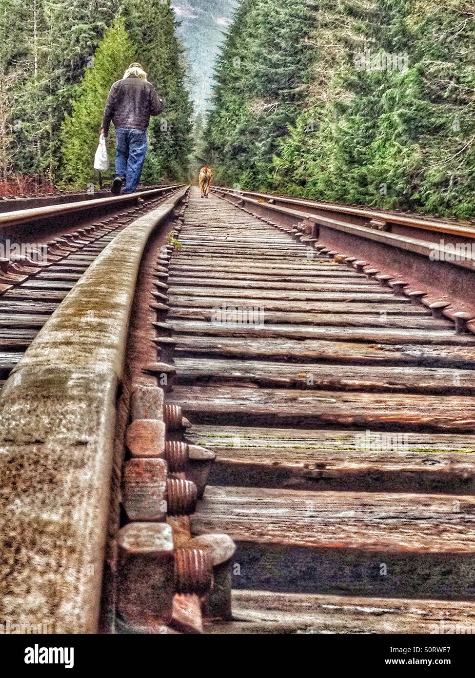 Walking the rails hi-res stock photography and images - Alamy