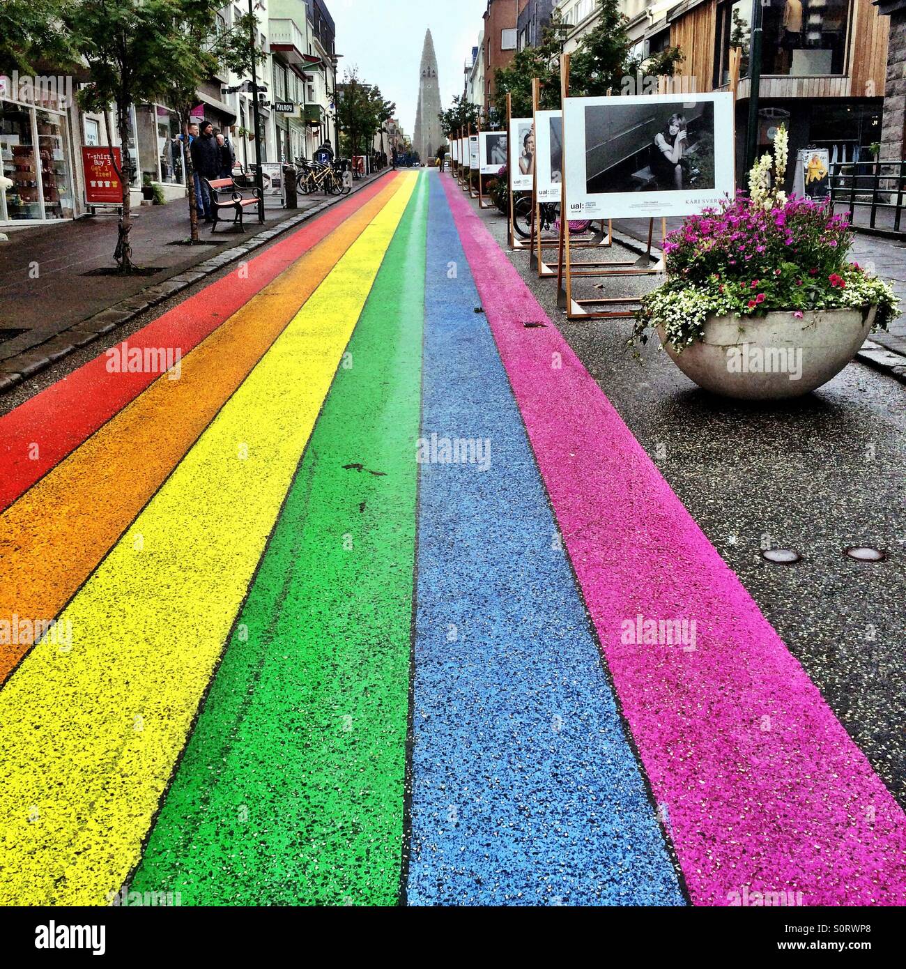 Rainbow road hi-res stock photography and images - Alamy