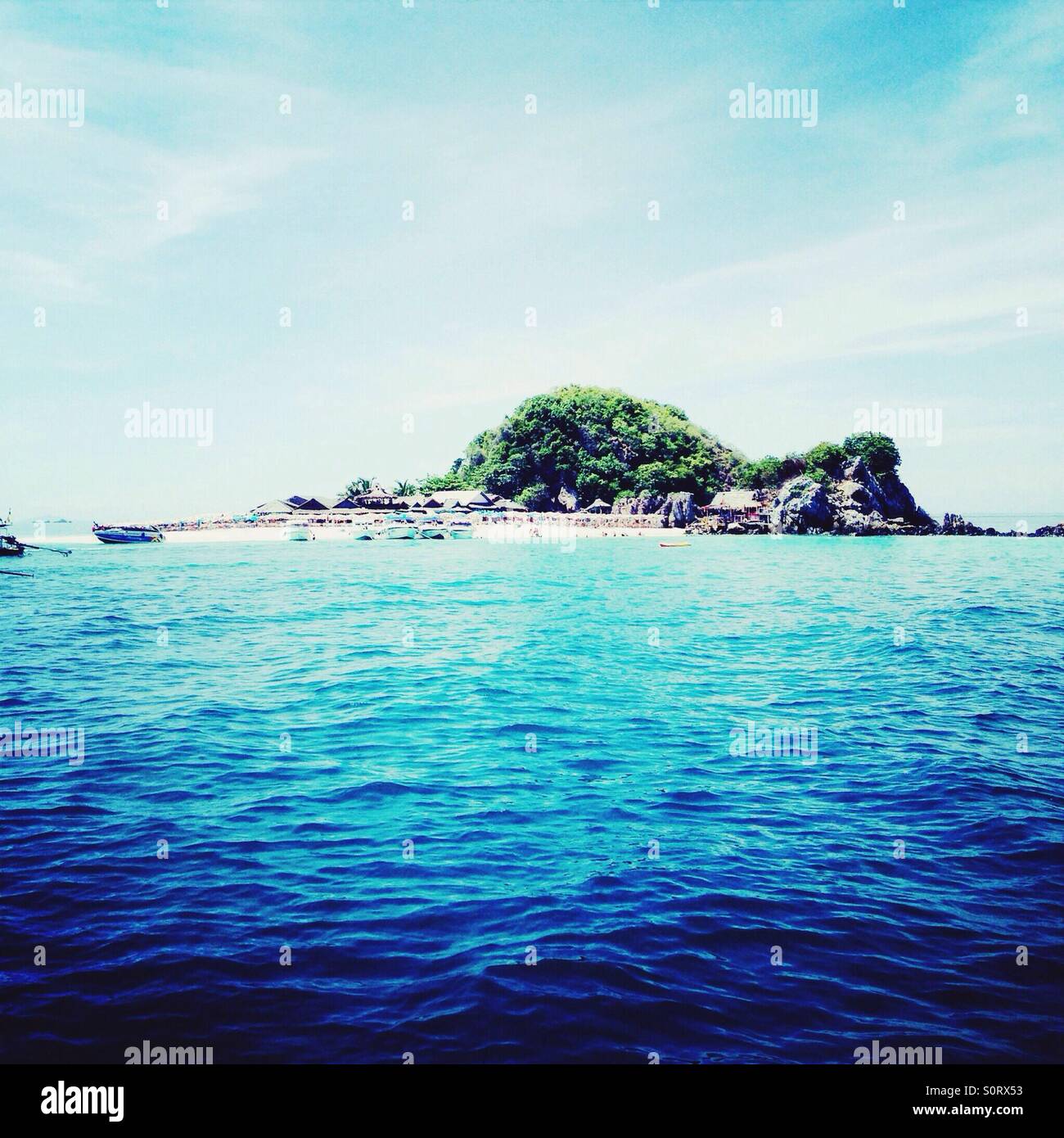 Remote Tropical Island Stock Photo - Alamy