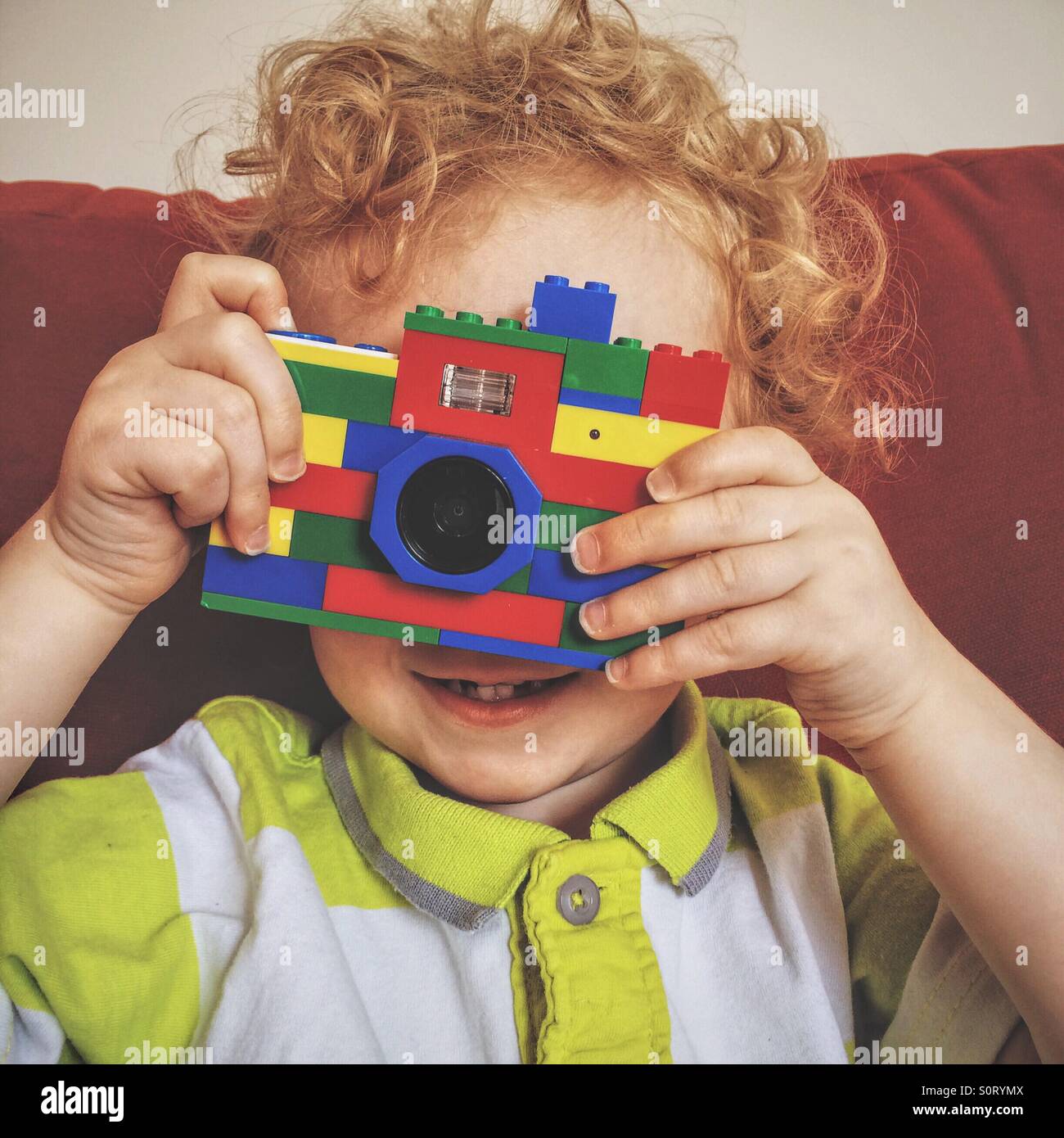 Boy with lego hi-res stock photography and images - Alamy