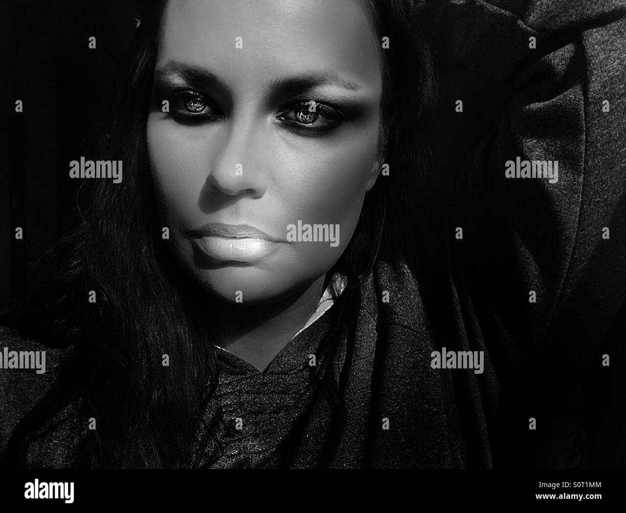 Portrait woman people women portraits portrait black and white hi-res ...