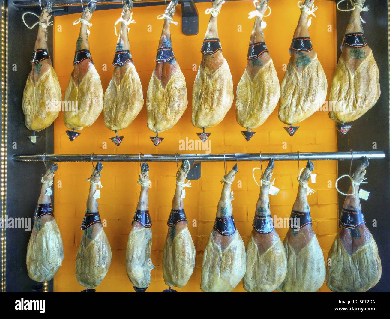 Dried ham hanging hi-res stock photography and images - Alamy