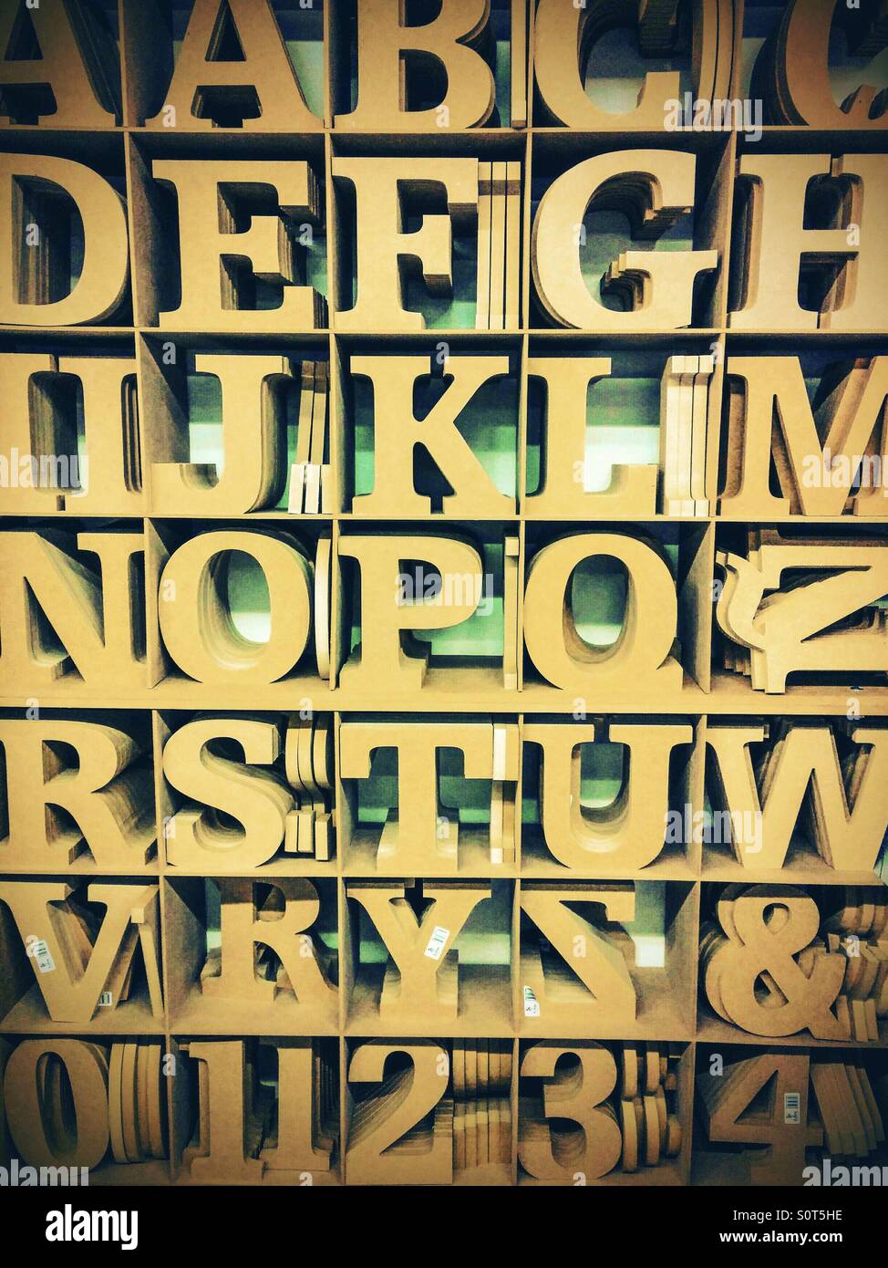 Rows of letters hi-res stock photography and images - Alamy