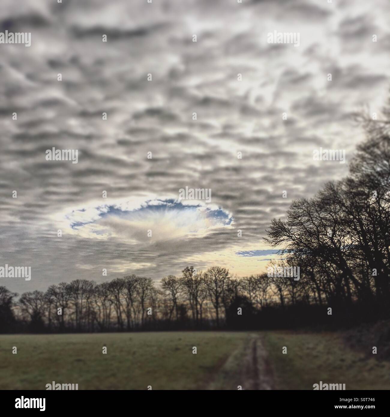 January sky's are stunning Stock Photo - Alamy