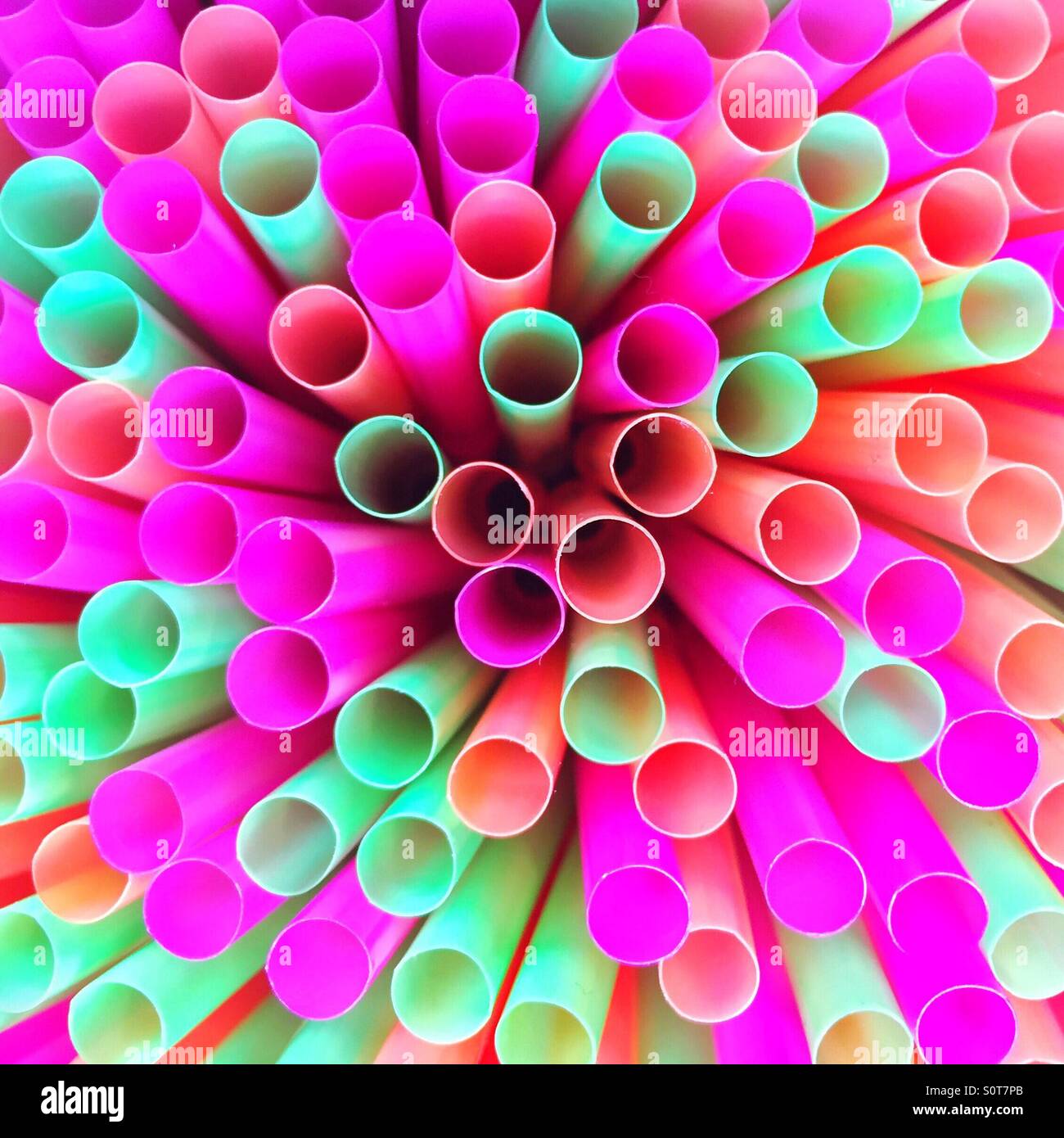 Top view of straws hi-res stock photography and images - Alamy