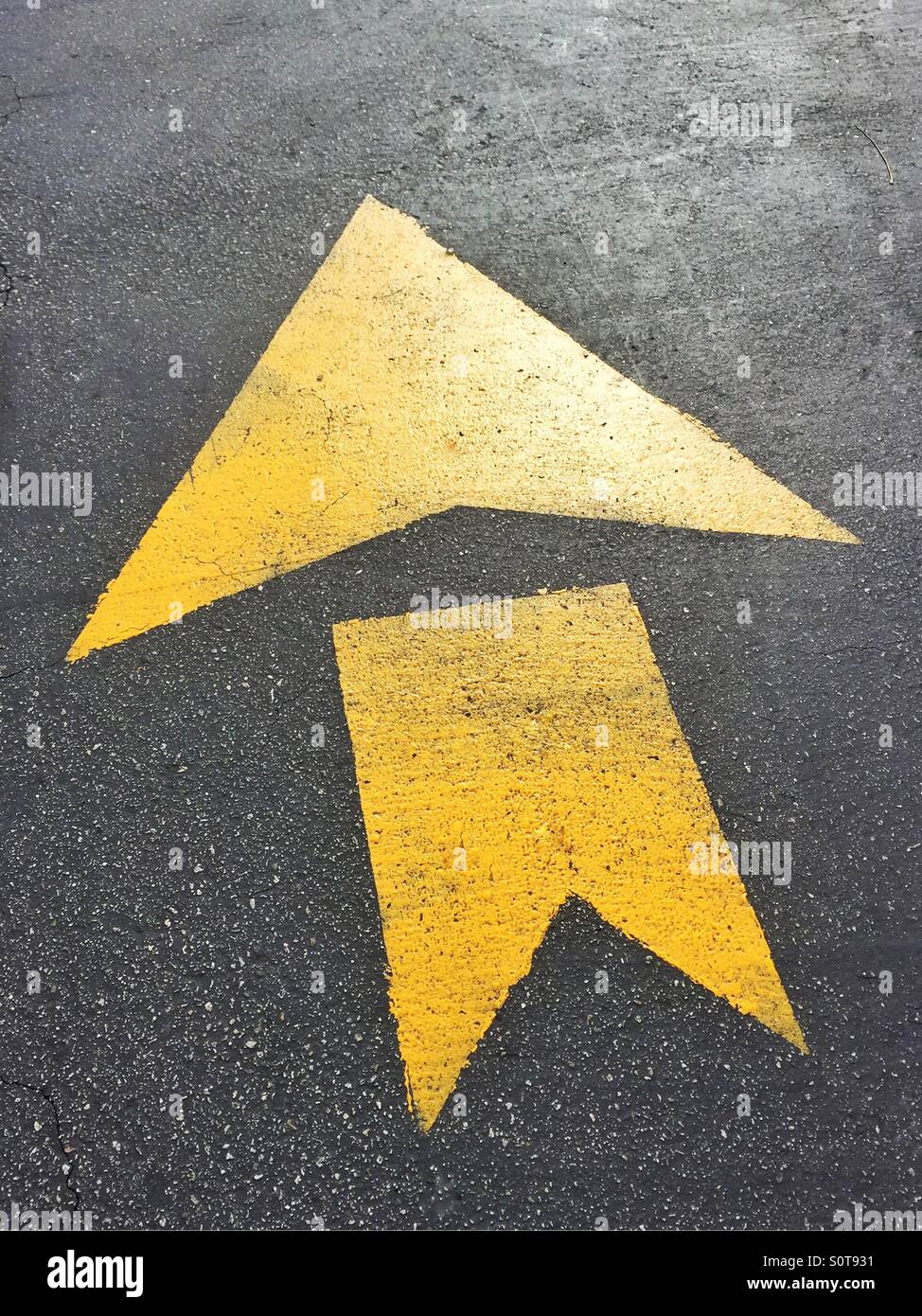 Painted Street Arrow Stock Photos & Painted Street Arrow Stock Images ...