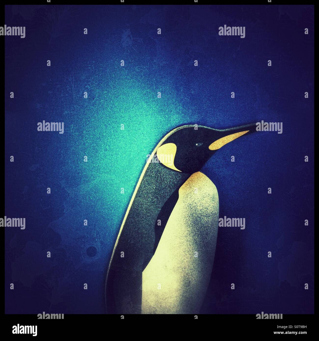 Penguin cardboard cut out at aquarium Stock Photo - Alamy