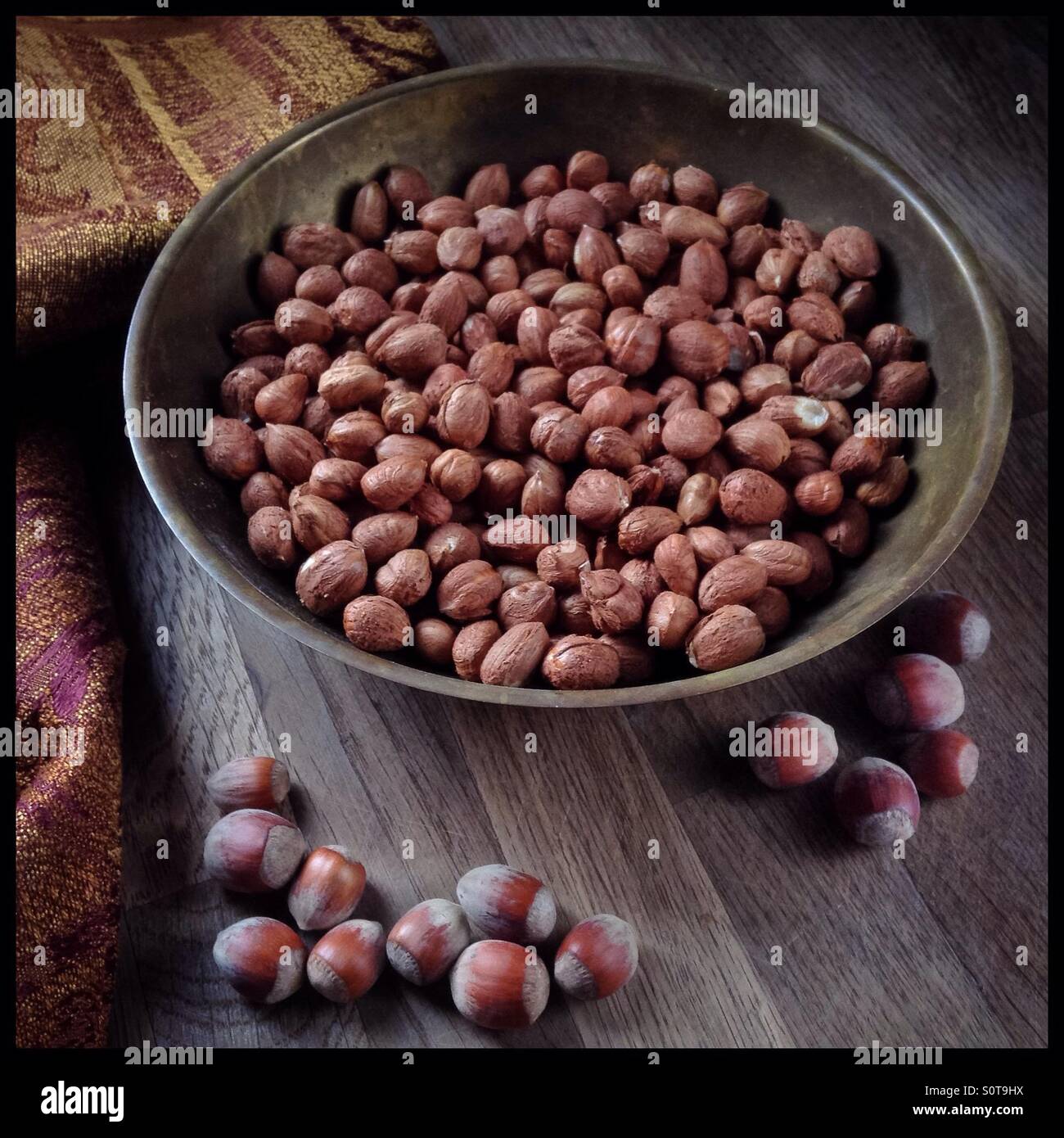 Hazelnut peeled hazelnuts in hi-res stock photography and images - Alamy