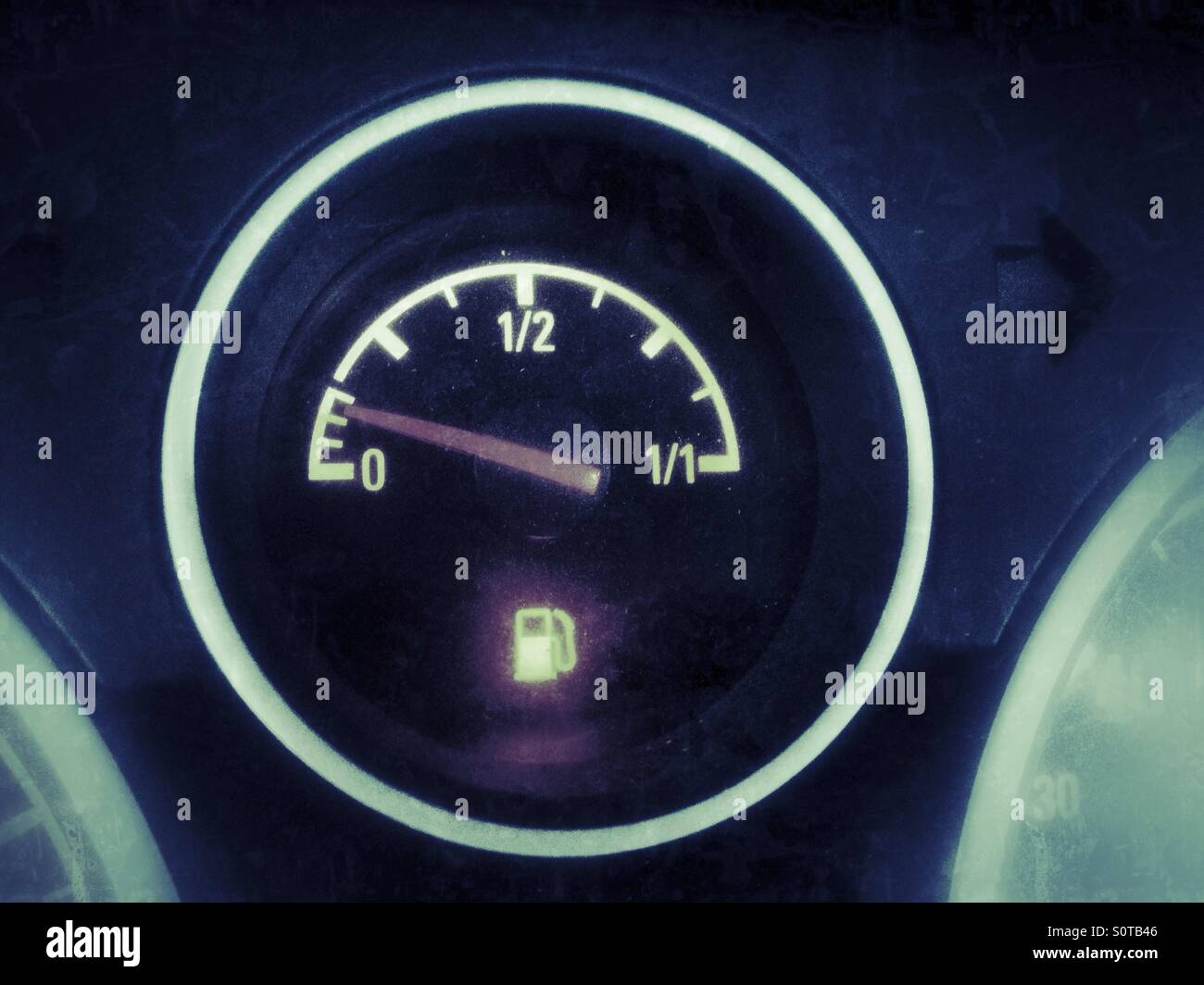 Running out of petrol Stock Photo - Alamy
