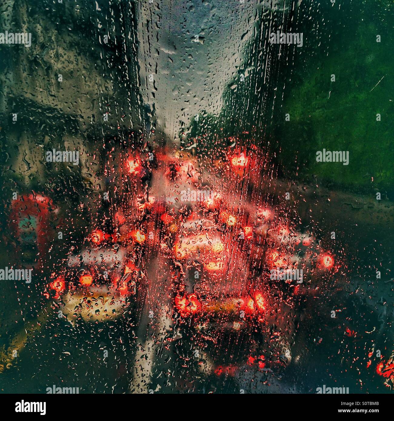 Traffic jam in Piccadilly, London Stock Photo - Alamy