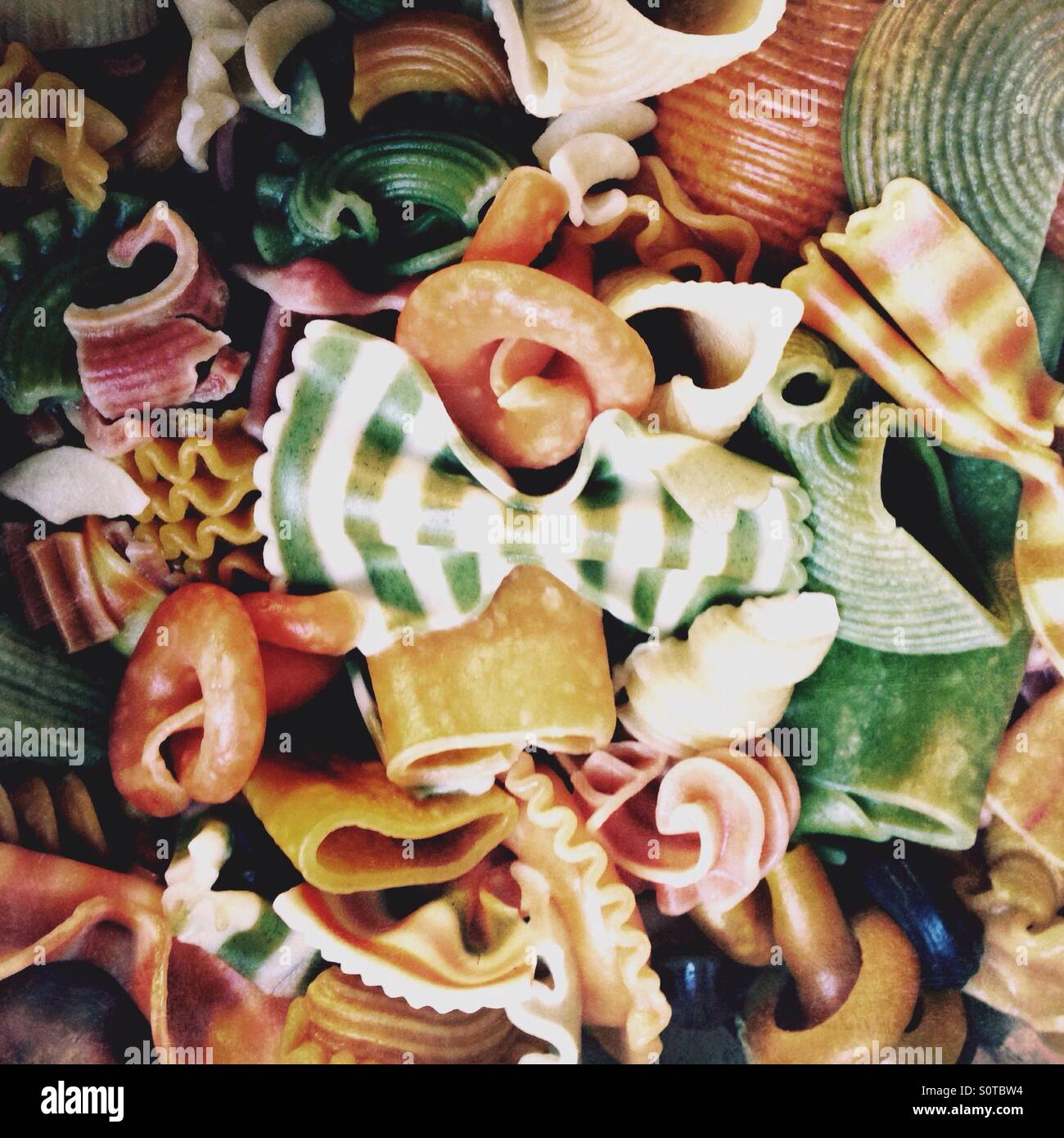 Colourful pasta abstract Stock Photo - Alamy