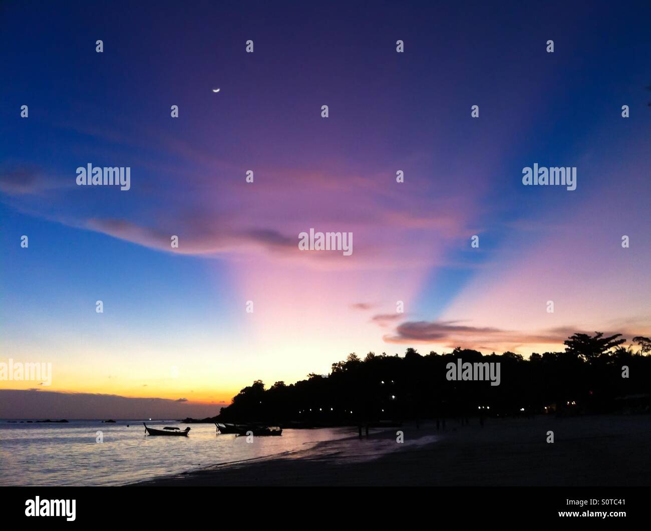 Sunset view sunset beach koh lipe hi-res stock photography and images ...
