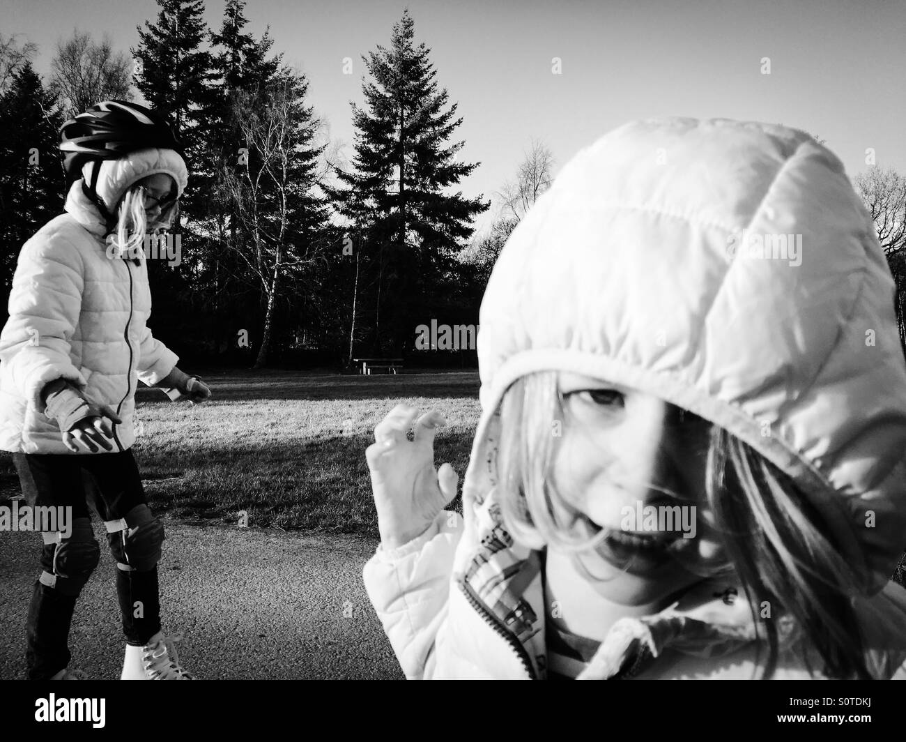 Serious fun Black and White Stock Photos & Images - Alamy
