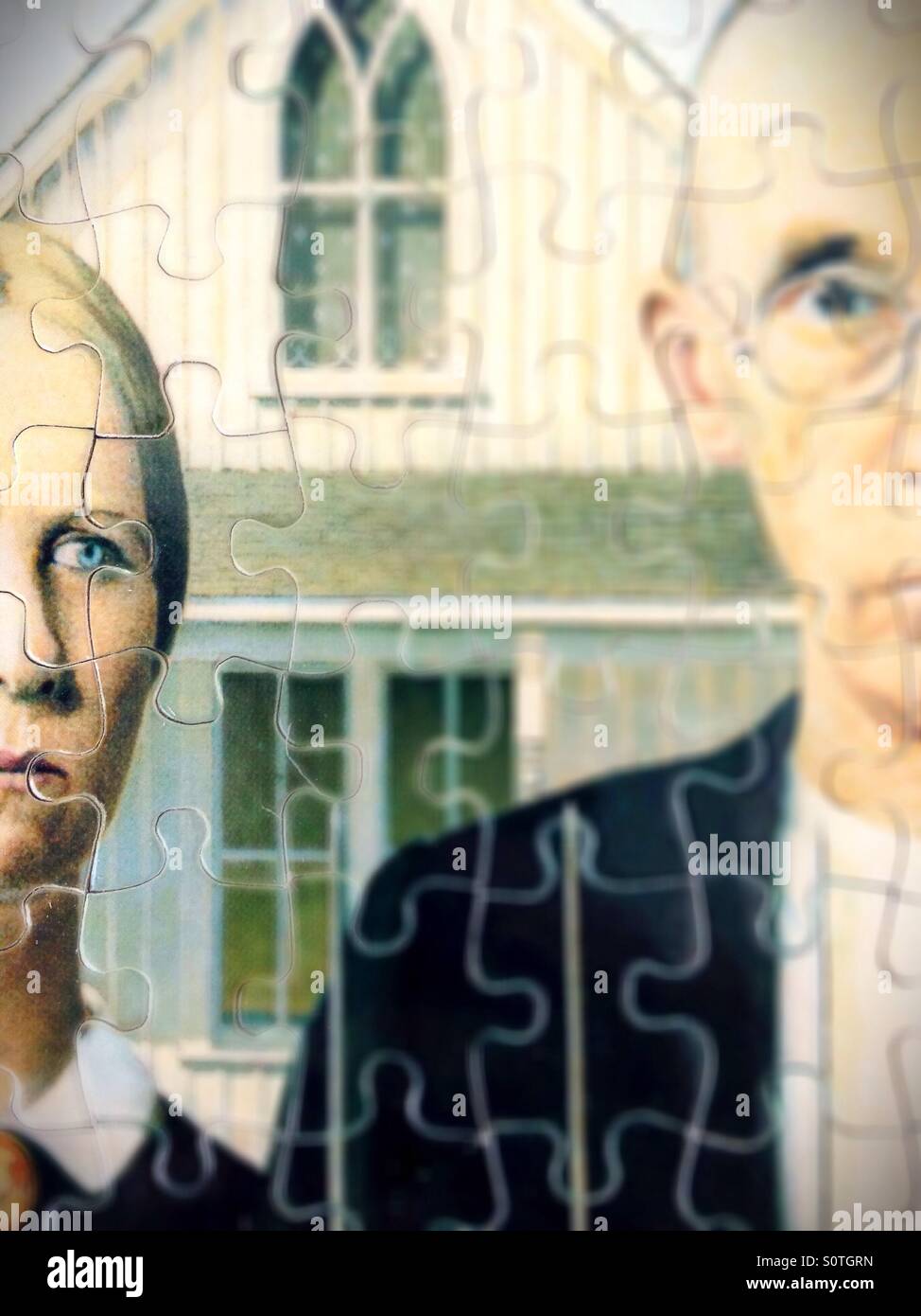American Gothic Art High Resolution Stock Photography and Images - Alamy