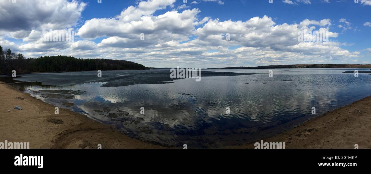 Icy Sand Beach Stock Photo - Alamy