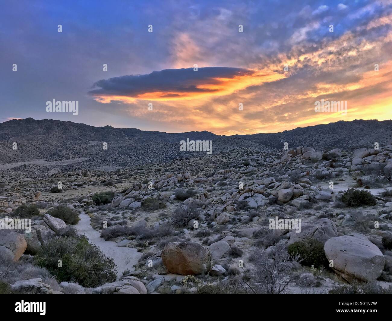 Colorful clouds over desert hi-res stock photography and images - Alamy