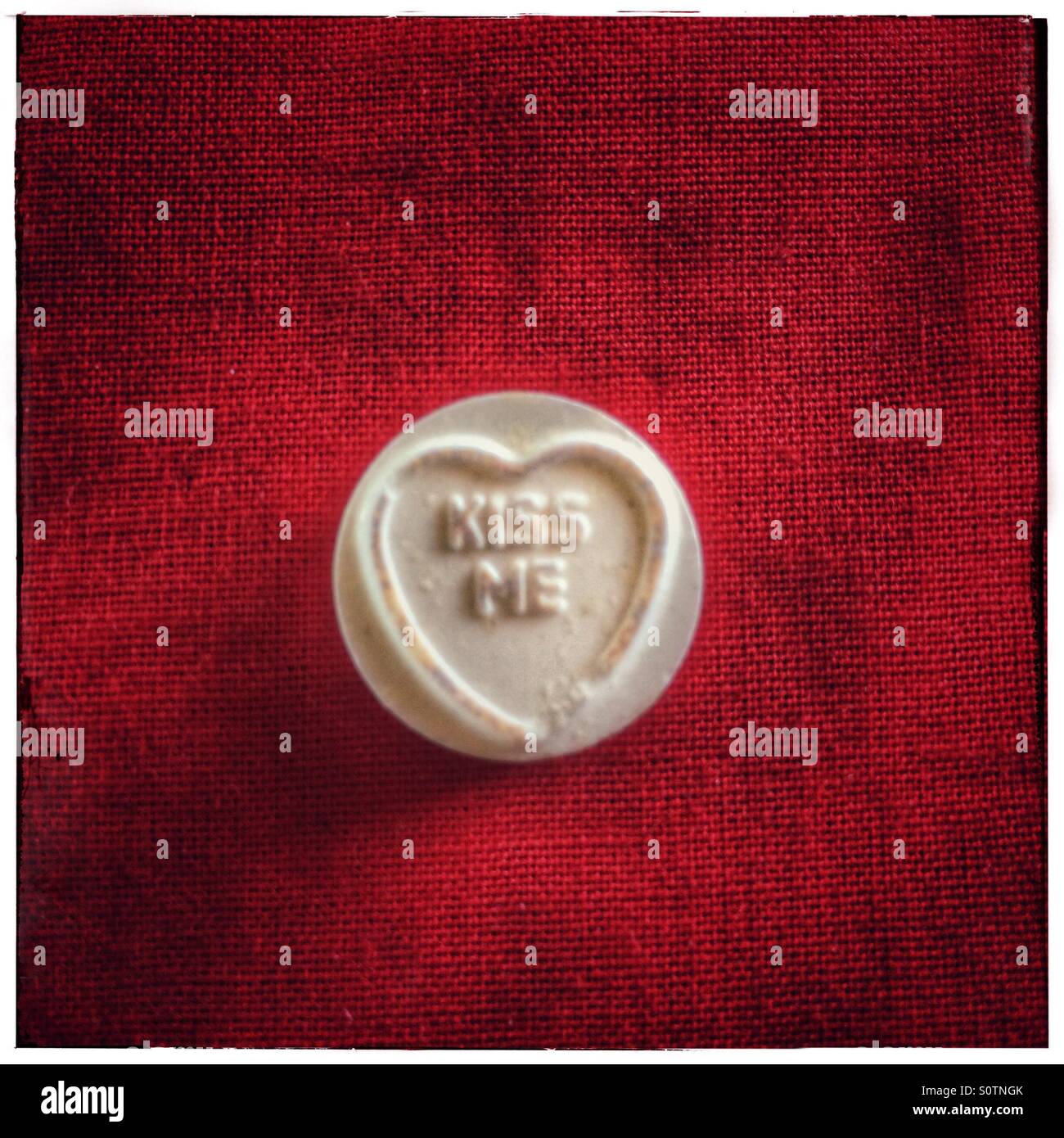Kiss Me Candy Heart High Resolution Stock Photography and Images - Alamy