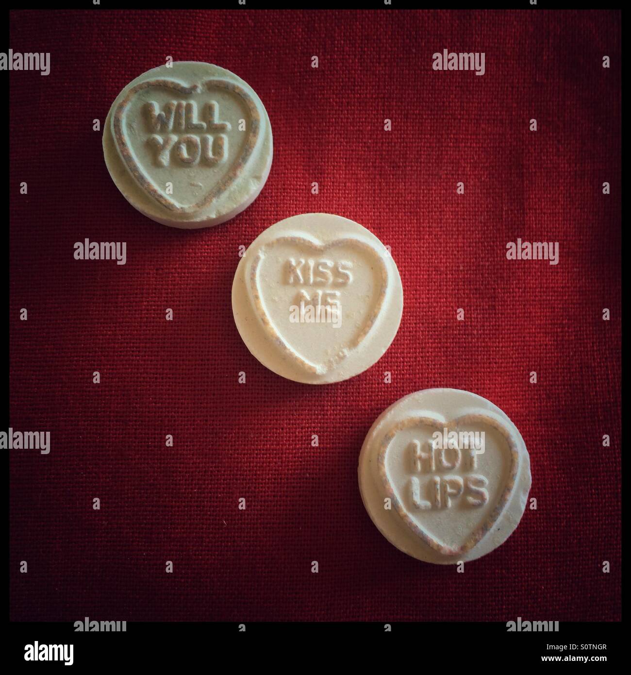 Lovehearts sweets hi-res stock photography and images - Alamy
