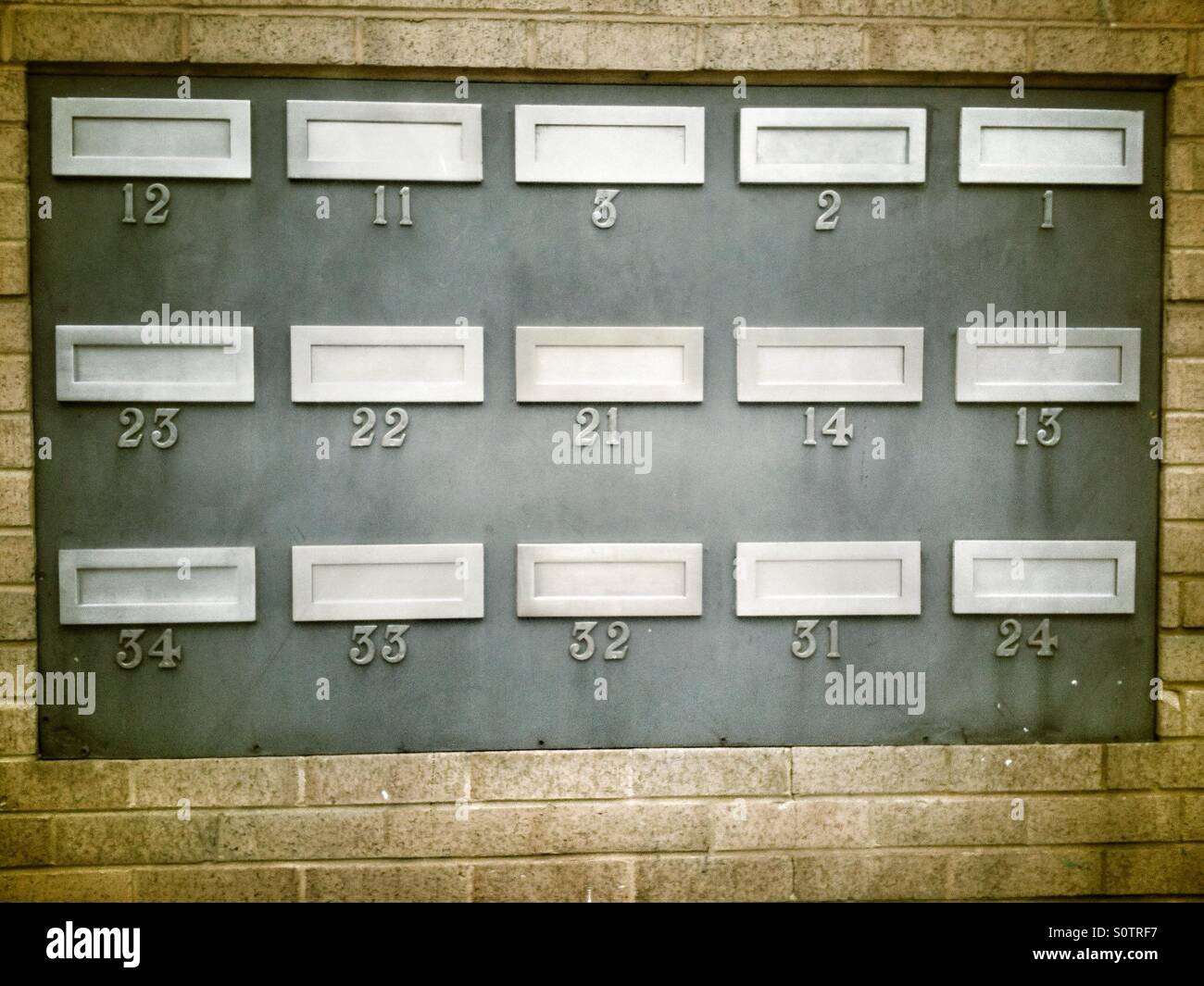 Flats numbers hi-res stock photography and images - Alamy