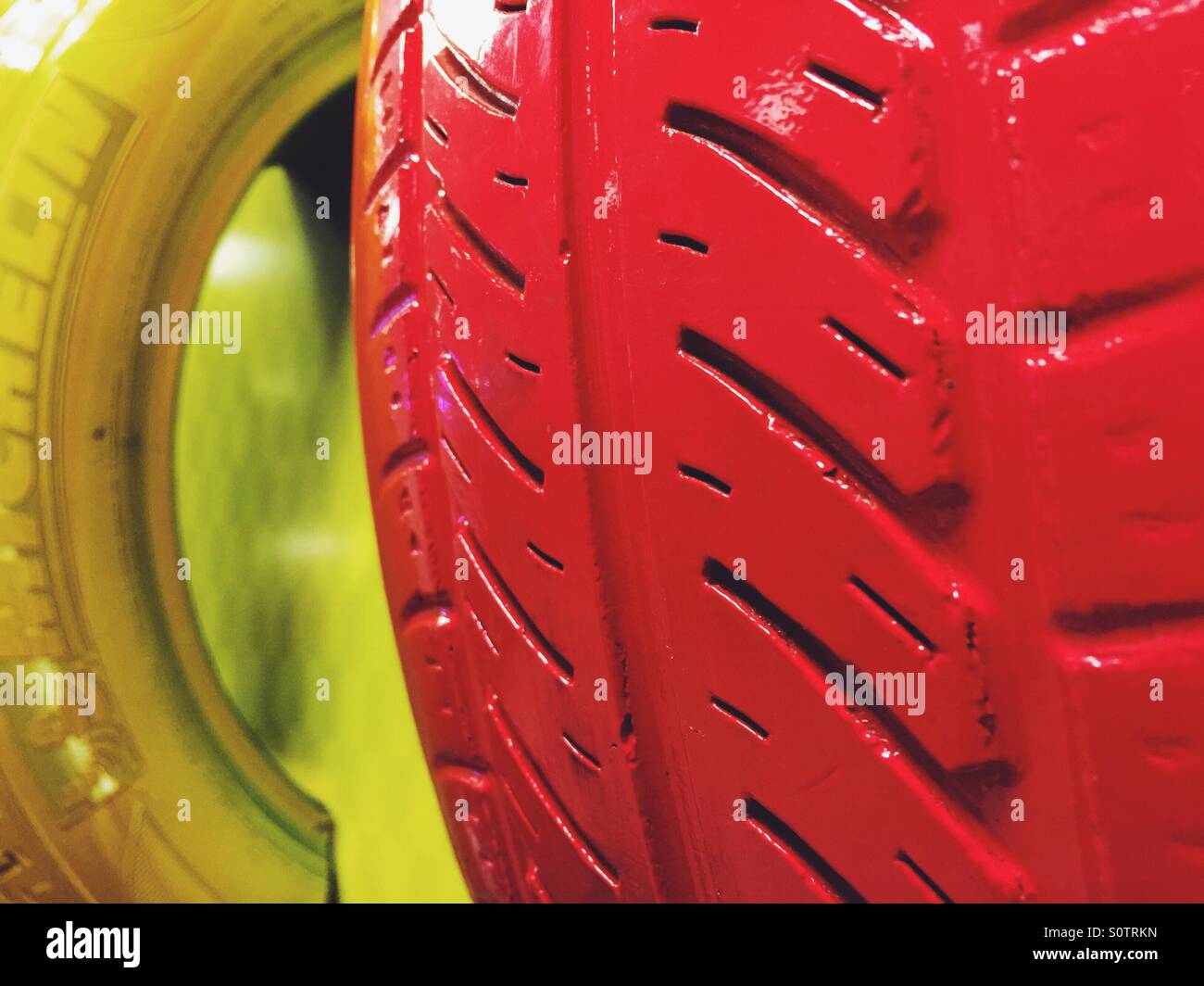 Red tires hi-res stock photography and images - Alamy