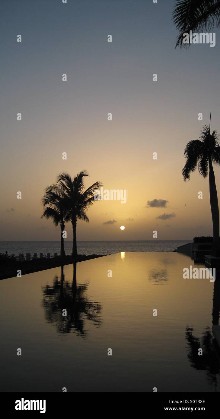 The sun sets on Anguilla, BVI Stock Photo - Alamy