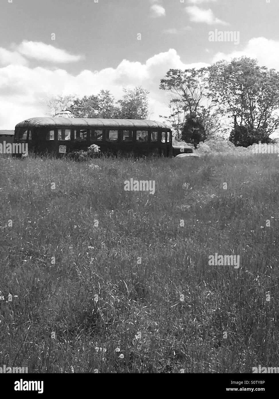 Old broken down bus hi-res stock photography and images - Alamy