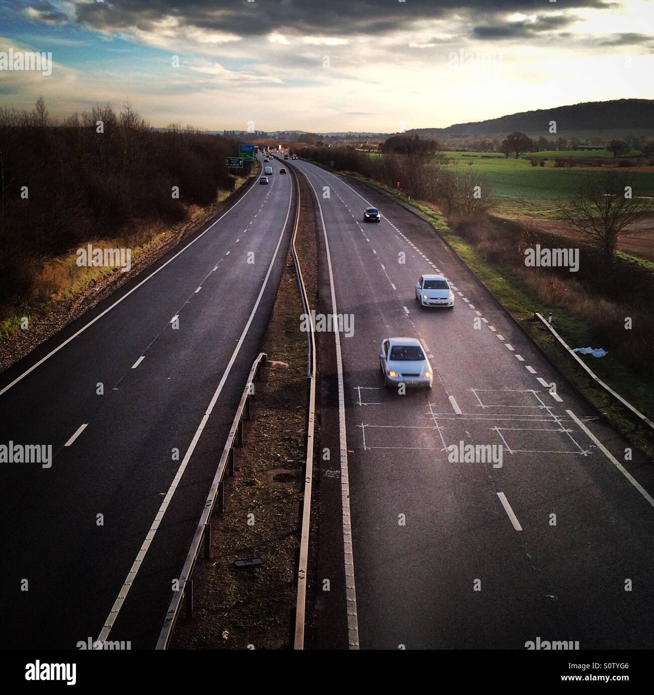 Busy motorway hi-res stock photography and images - Alamy