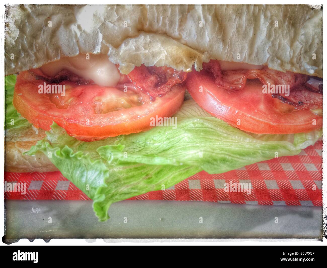 BLT sandwich from fast food chain , Wimpy Stock Photo - Alamy