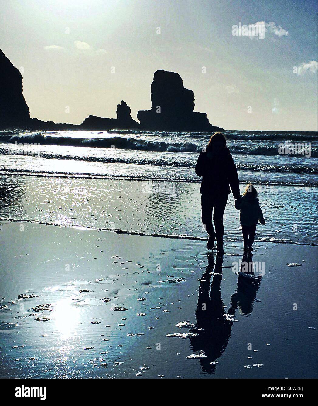 Walk on the beach Stock Photo - Alamy