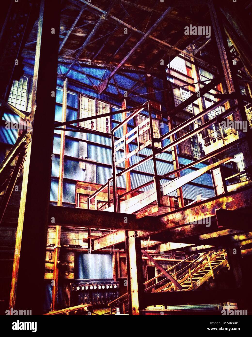 Industrial interior of mine Stock Photo - Alamy